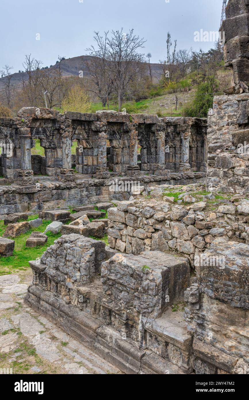 Martand Sun Temple, 8th century, Anantnag, Kashmir, India Stock Photo ...