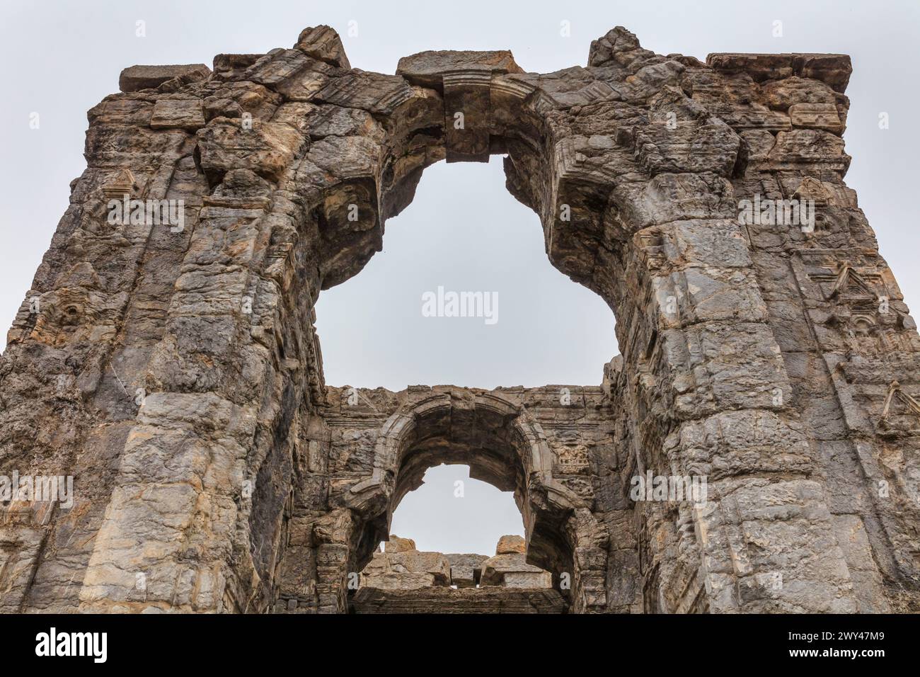 Martand Sun Temple, 8th century, Anantnag, Kashmir, India Stock Photo ...