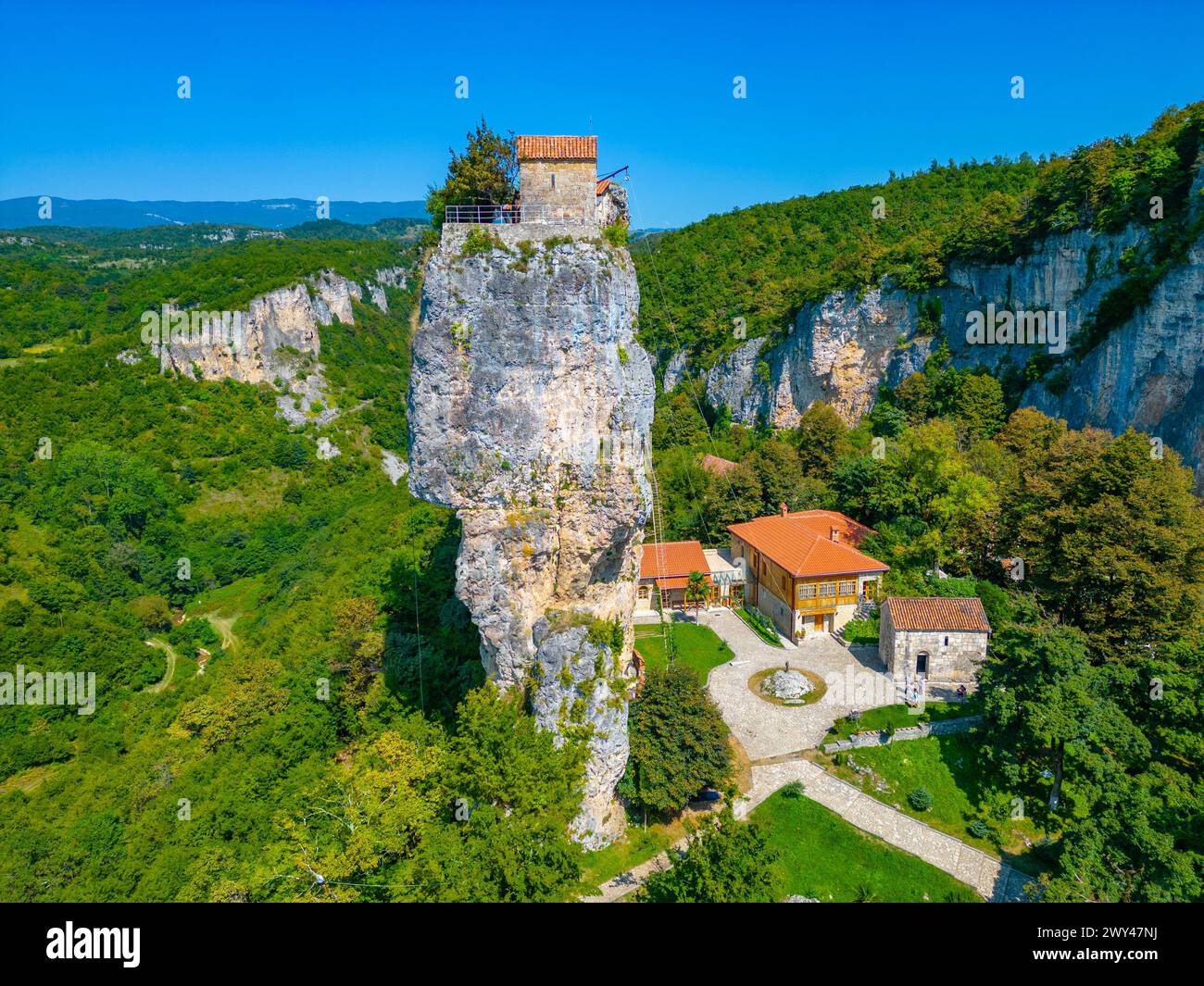 Katskhi Column in georgia during a sunny day Stock Photo - Alamy