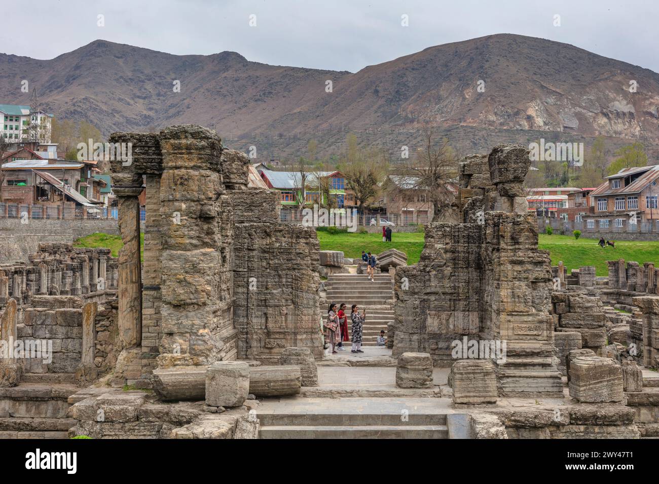 Avantisvamin temple, 9th century, Awantipora, Kashmir, India Stock ...