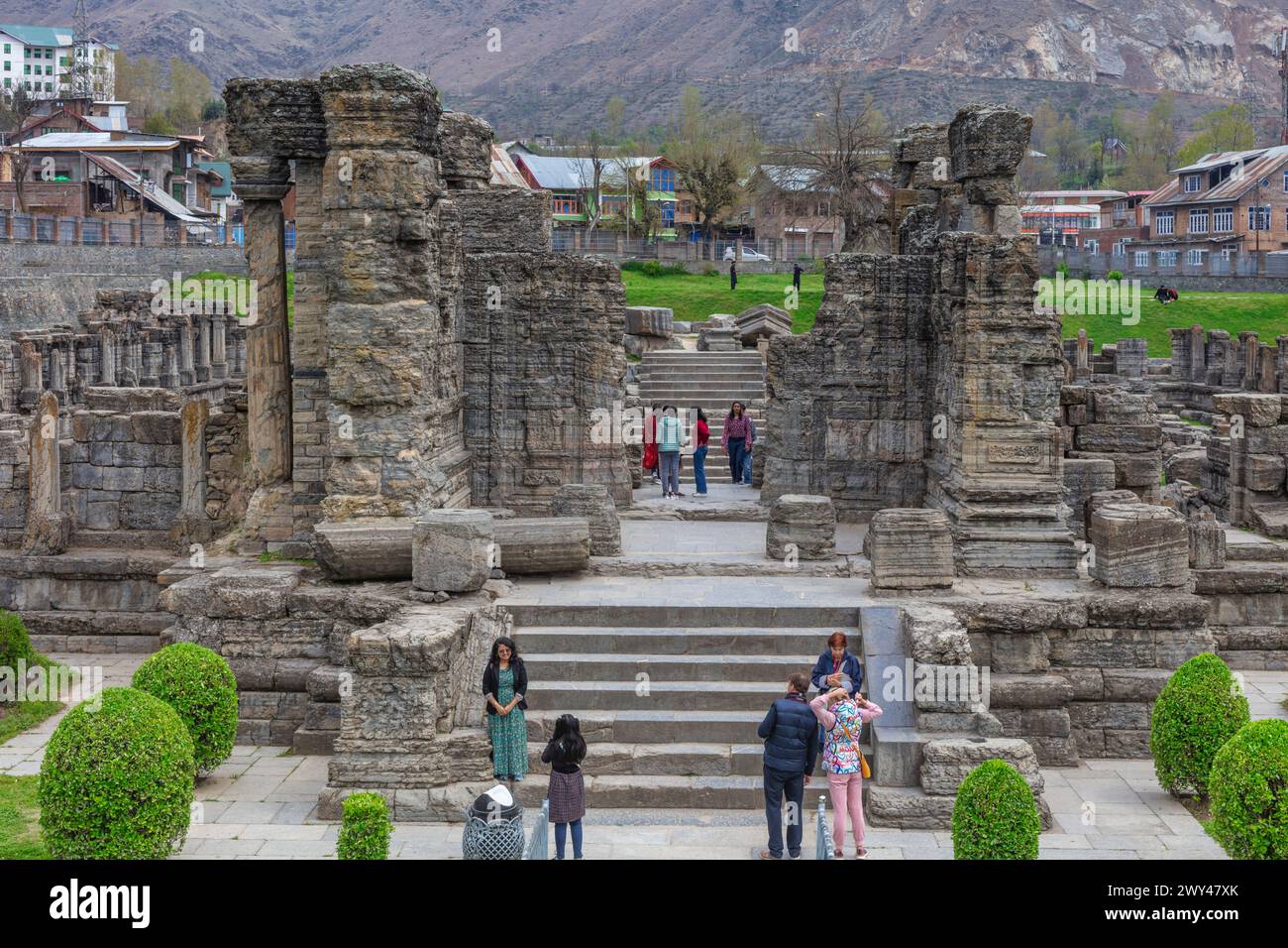 Avantisvamin temple, 9th century, Awantipora, Kashmir, India Stock ...