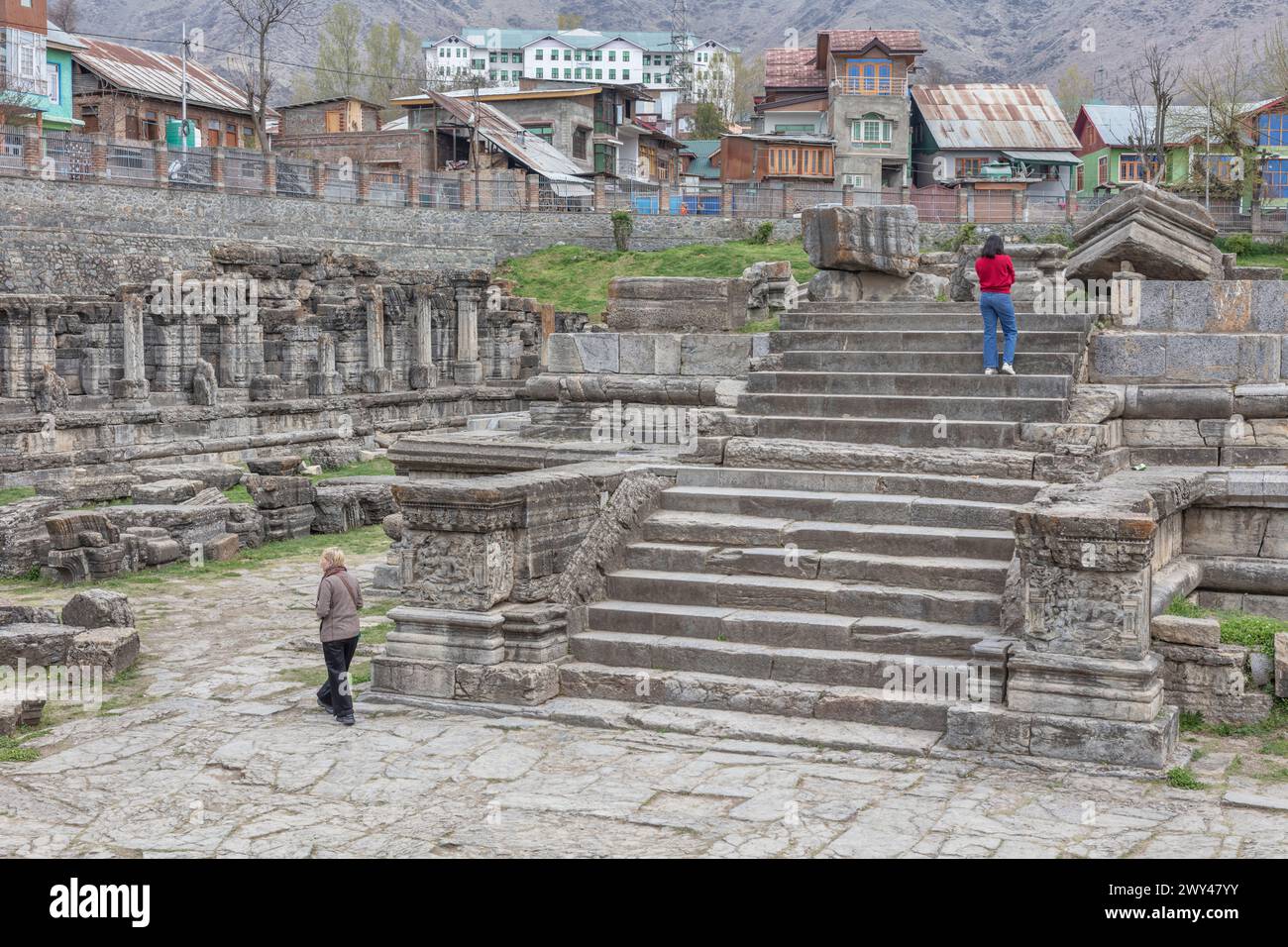 Avantisvamin temple, 9th century, Awantipora, Kashmir, India Stock ...