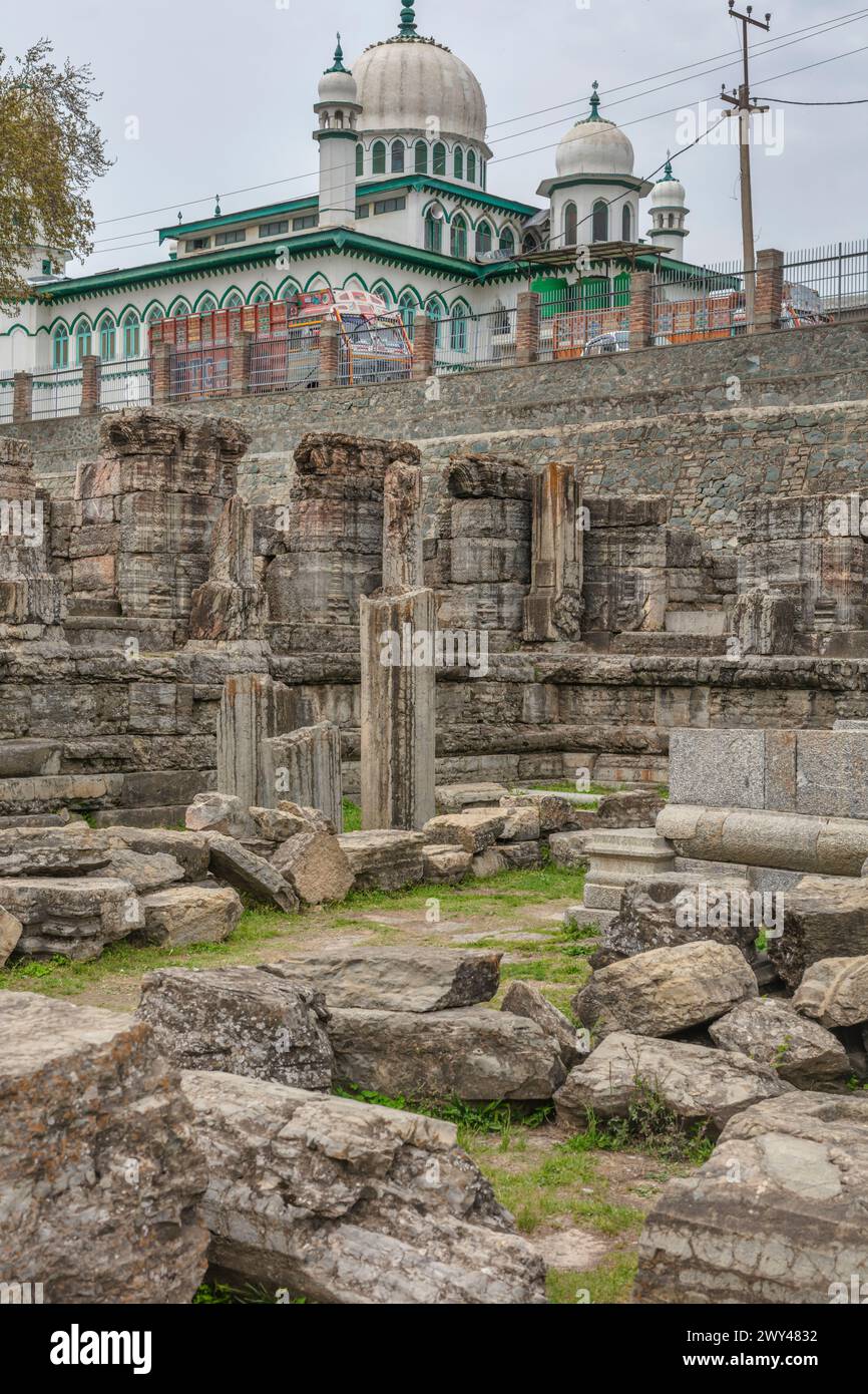 Avantisvamin temple, 9th century, Awantipora, Kashmir, India Stock ...