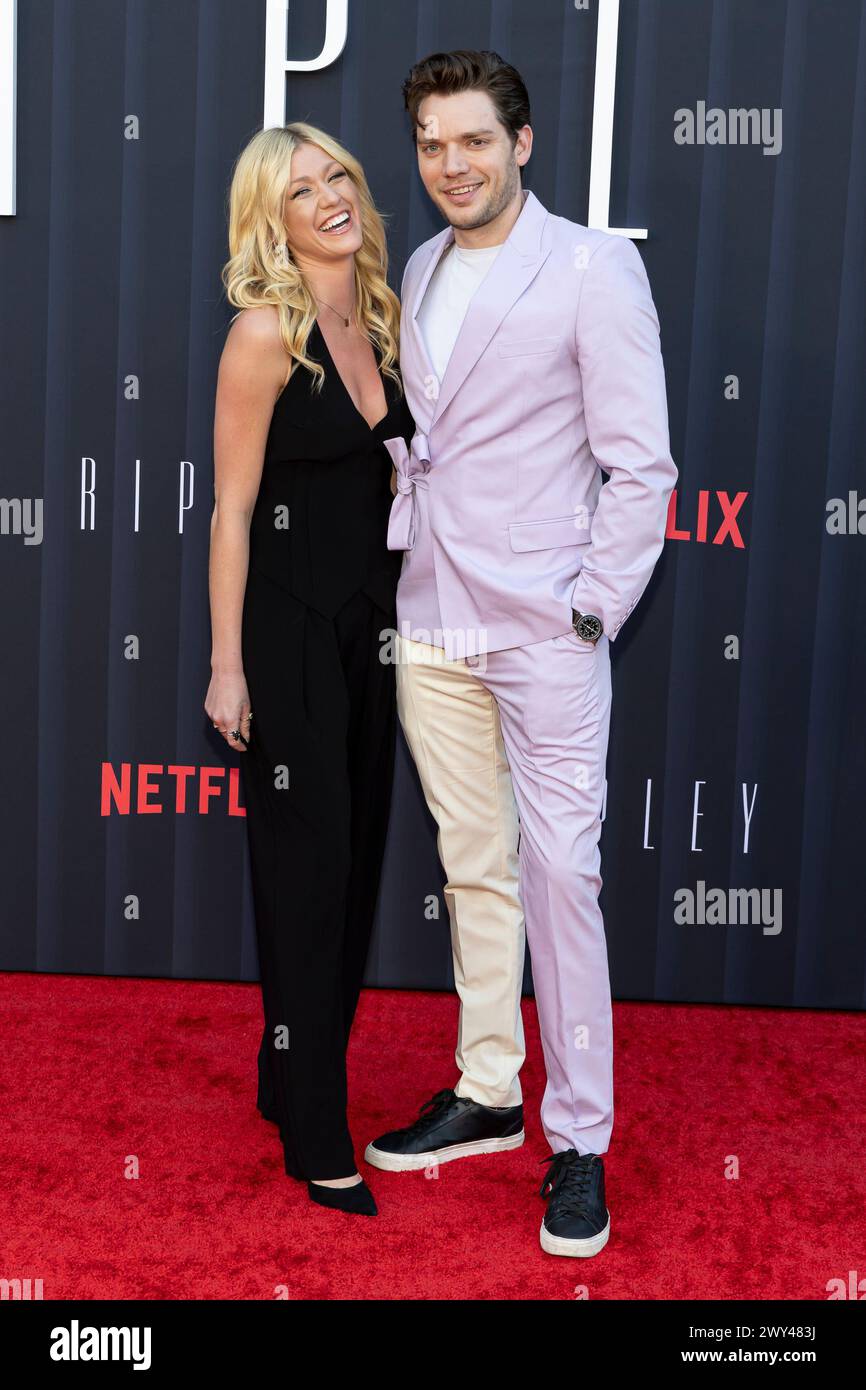 Los Angeles, USA. 03rd Apr, 2024. Katherine McNamara and Pierson Fode ...