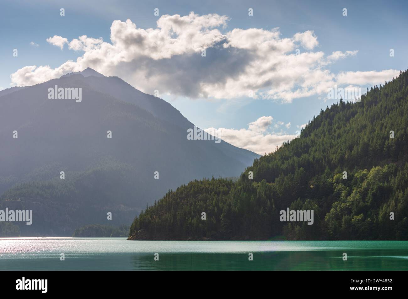 The Diablo Lake at North Cascades National Park in Washington State ...