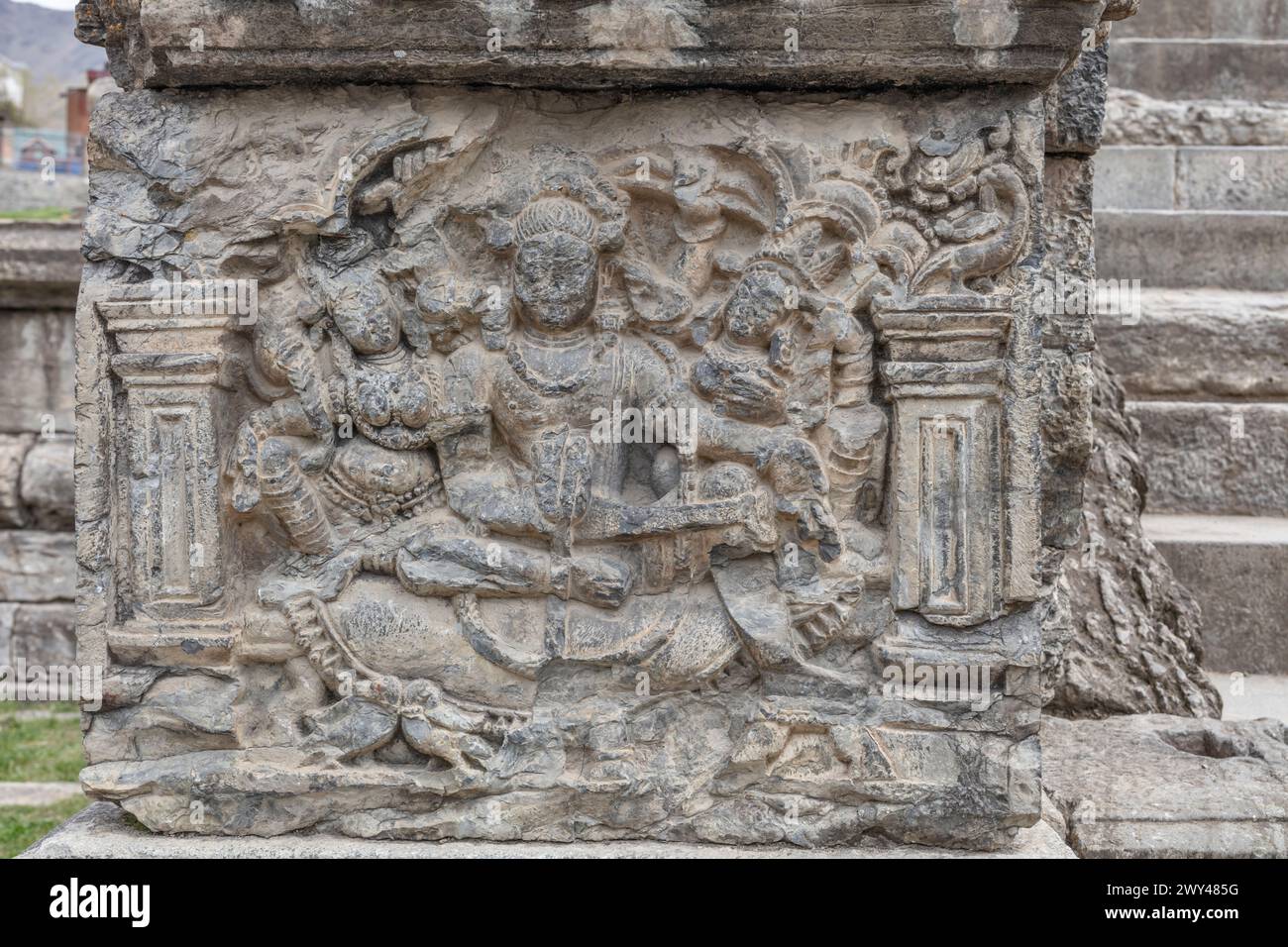 Avantisvamin temple, 9th century, Awantipora, Kashmir, India Stock ...