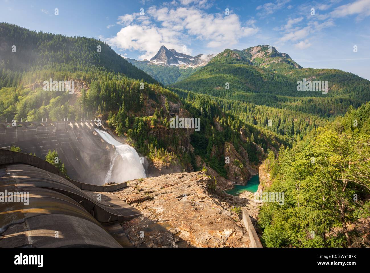 The Ross Dam at North Cascades National Park in Washington State, USA ...