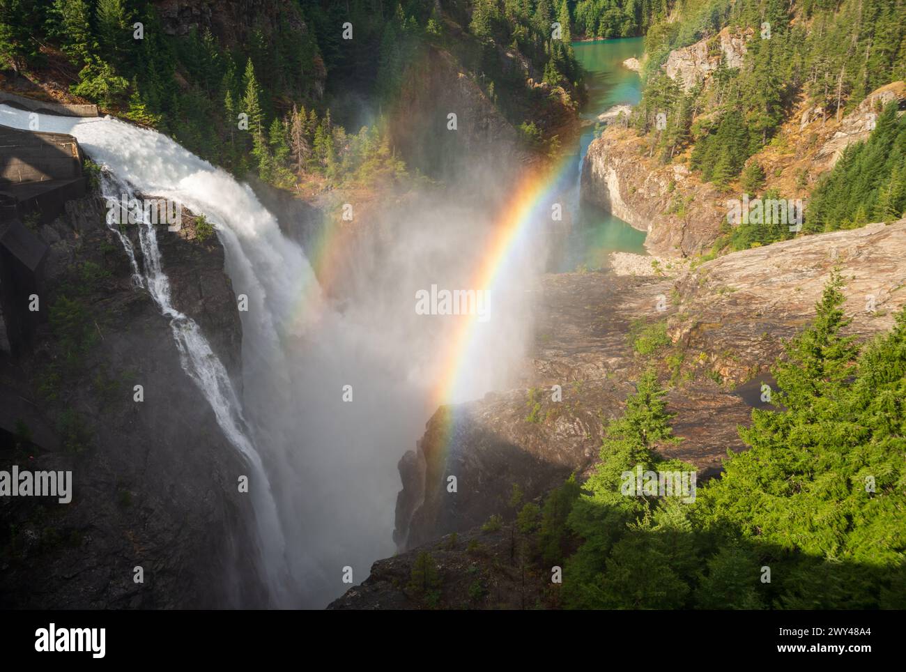 Evergreen cascades waterfall hi-res stock photography and images - Alamy