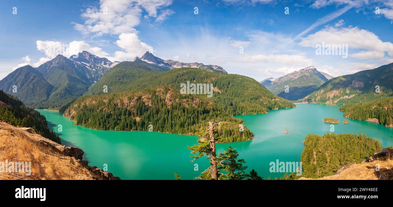 The Diablo Lake at North Cascades National Park in Washington State ...