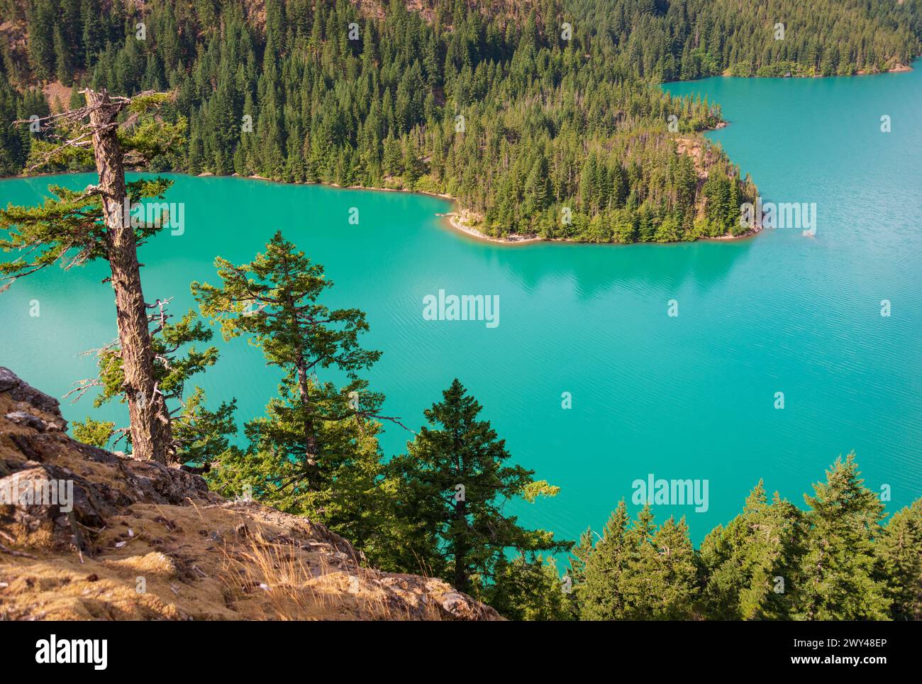 The Diablo Lake at North Cascades National Park in Washington State ...