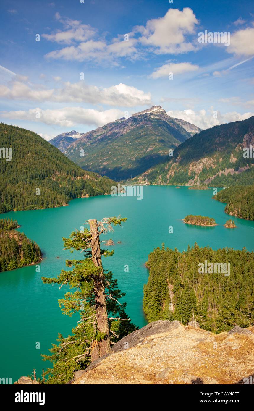 The Diablo Lake at North Cascades National Park in Washington State ...