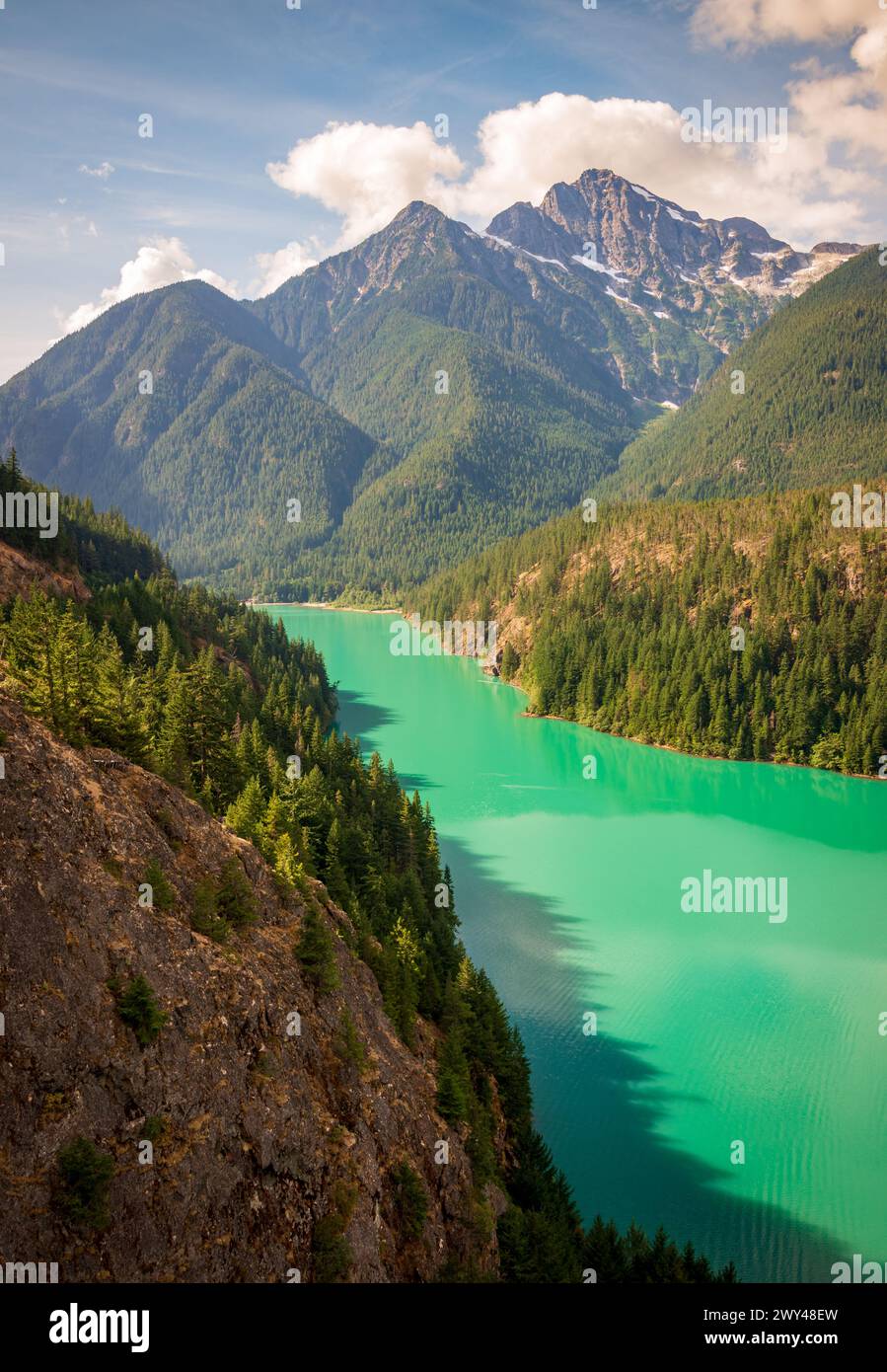The Diablo Lake at North Cascades National Park in Washington State ...