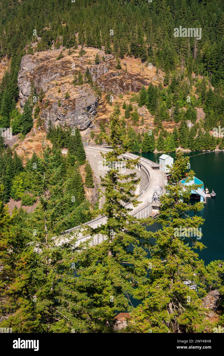 The Ross Dam at North Cascades National Park in Washington State, USA ...