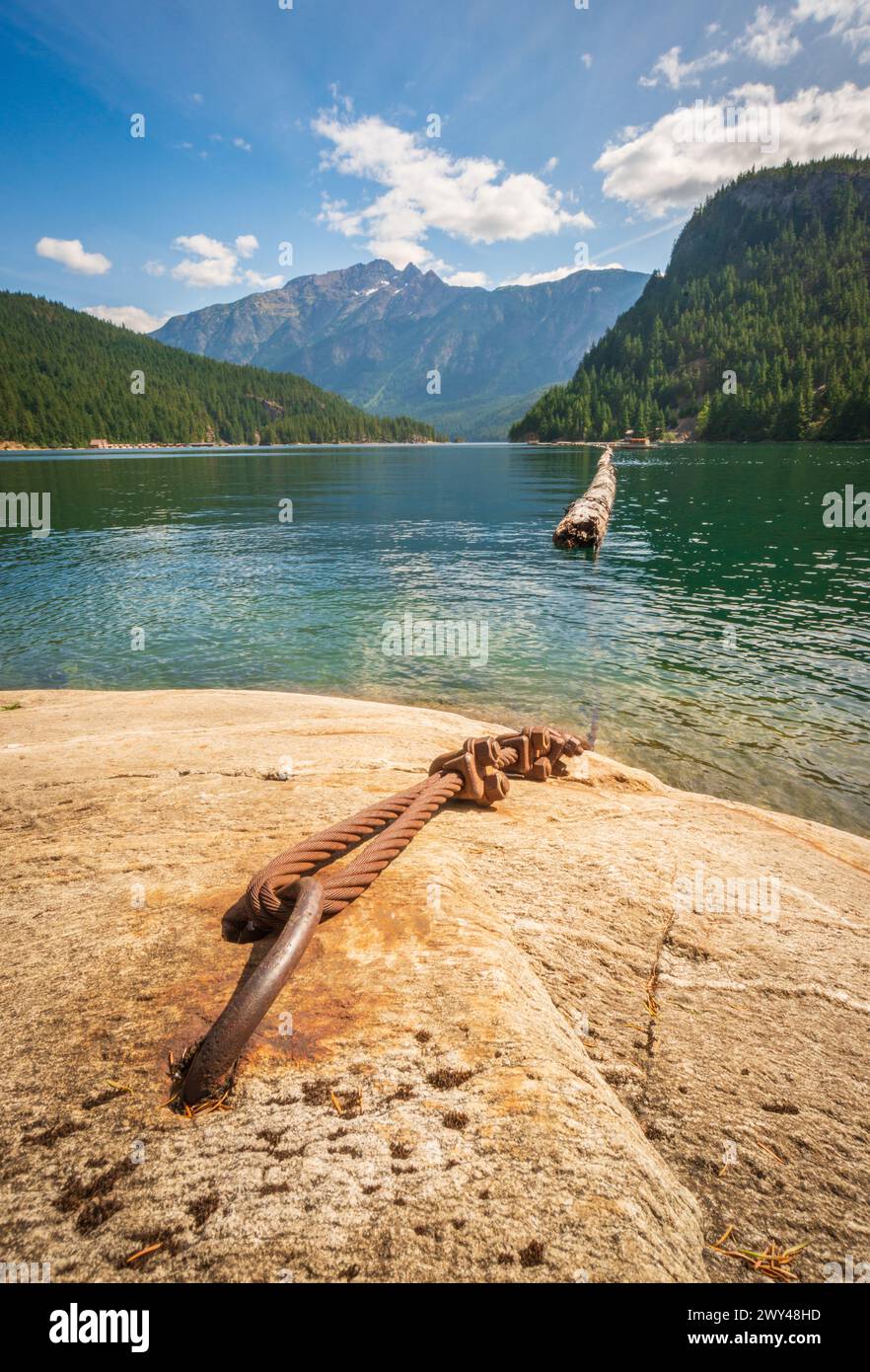 The Diablo Lake at North Cascades National Park in Washington State ...