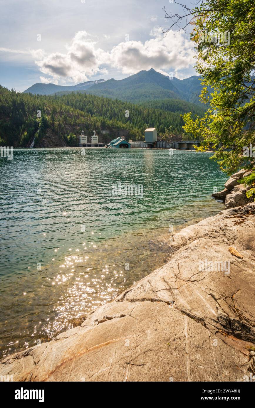 The Diablo Lake at North Cascades National Park in Washington State ...