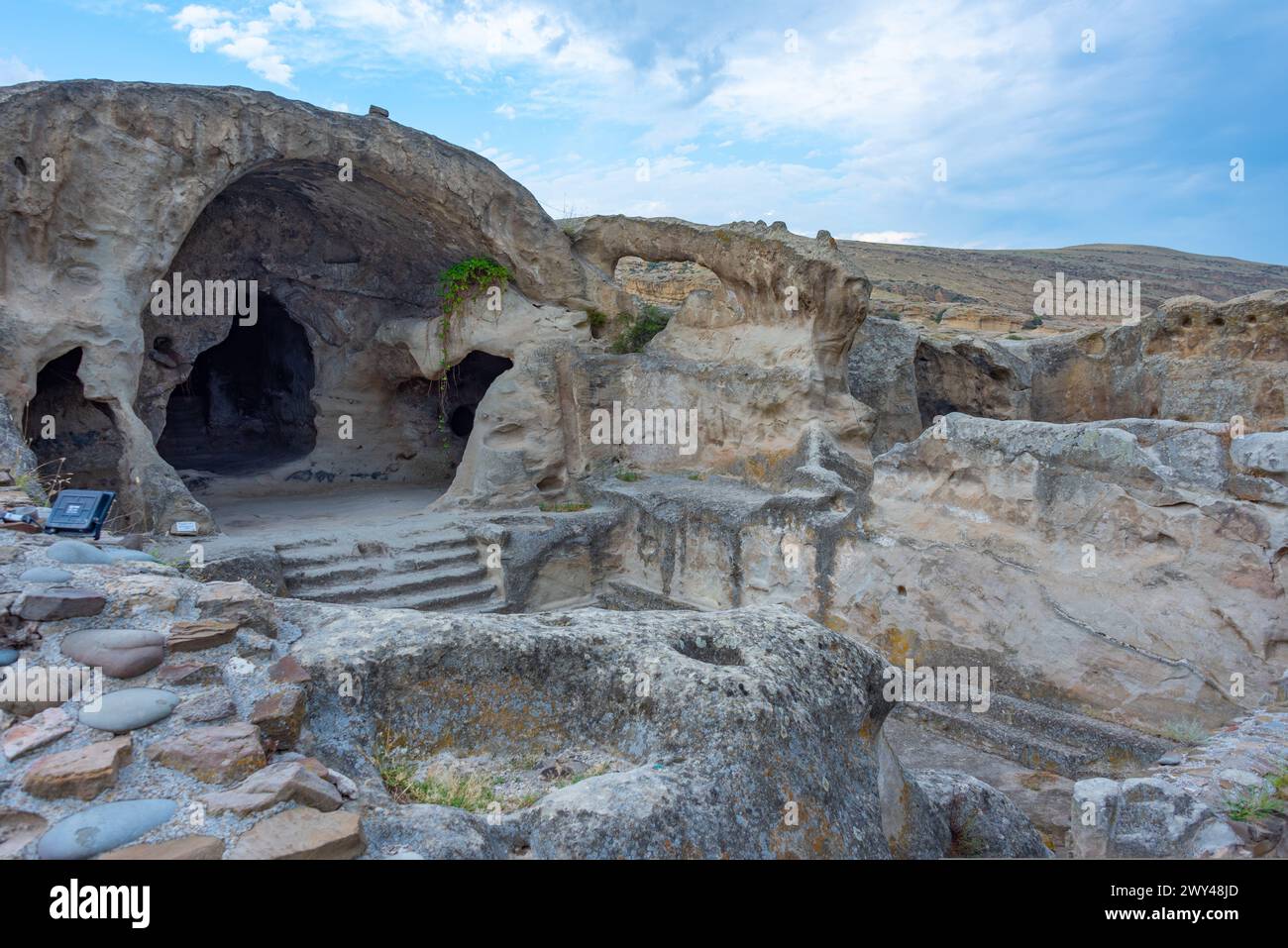 Uplistsikhe archaeological site from iron age in Georgia Stock Photo ...