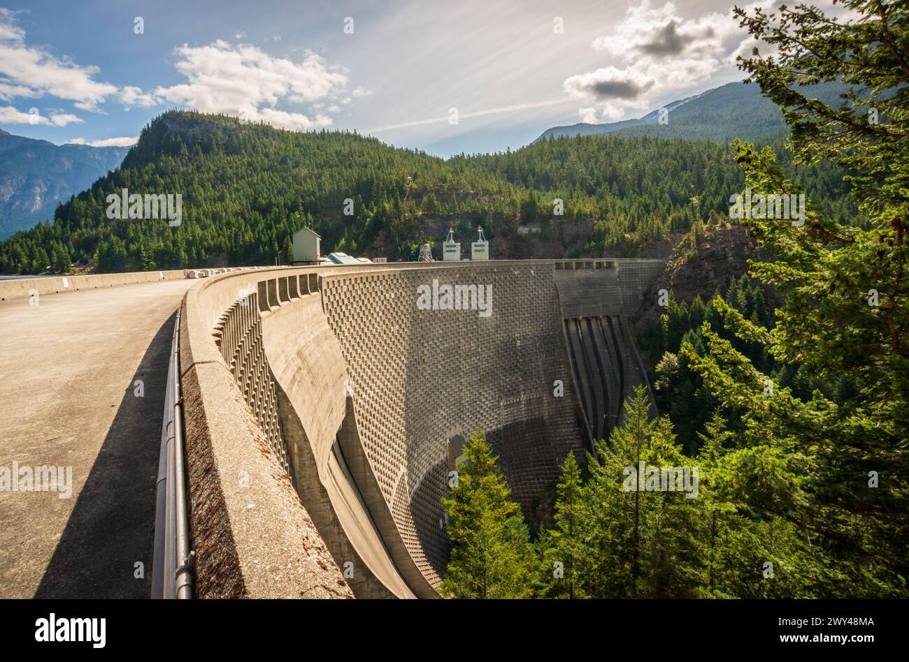 The Ross Dam at North Cascades National Park in Washington State, USA ...