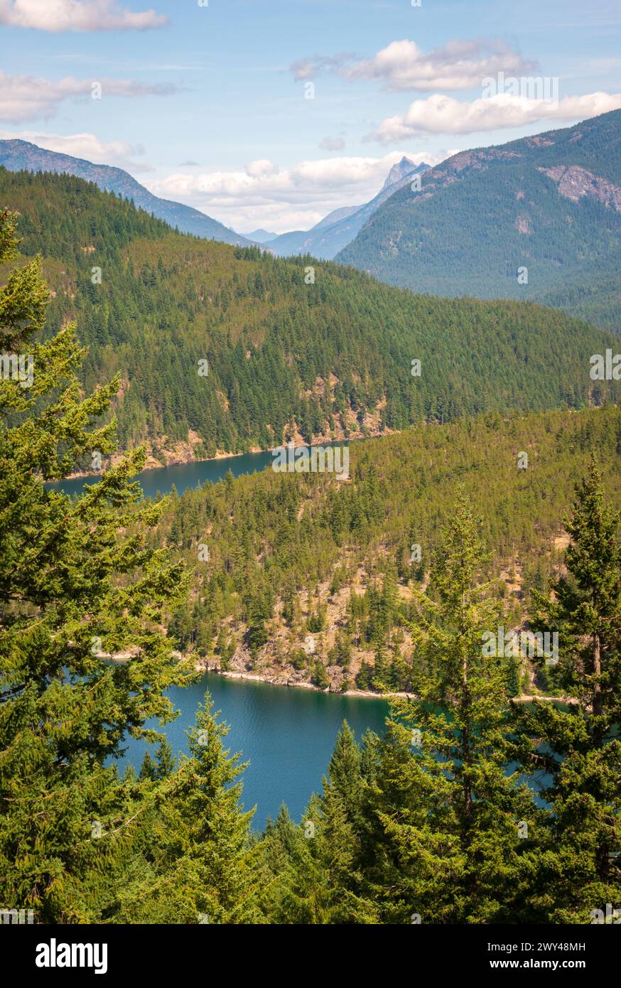 The Diablo Lake at North Cascades National Park in Washington State ...