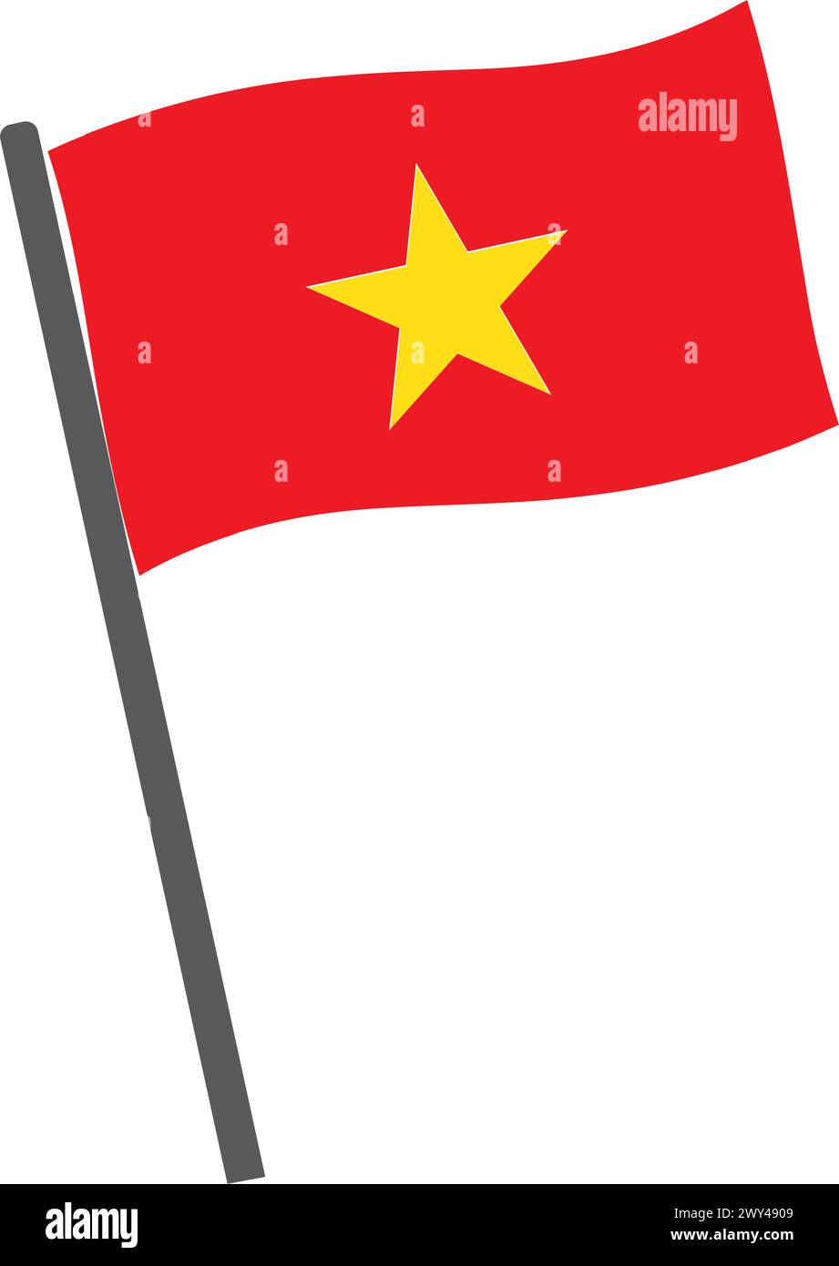 Flag vector nation vietnam hanoi Cut Out Stock Images & Pictures - Alamy