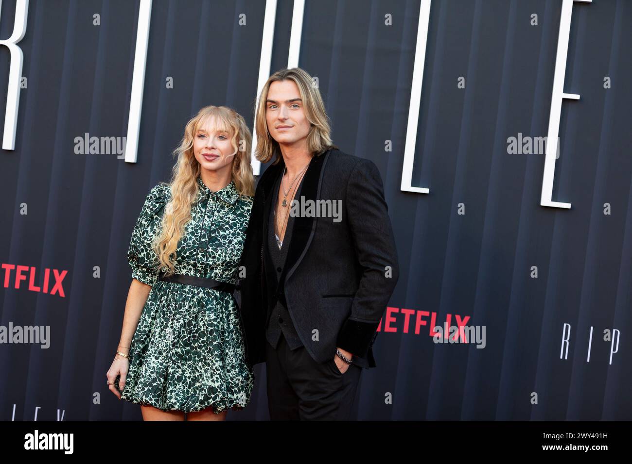 Los Angeles, USA. 03rd Apr, 2024. Luke Eisner and Kirby Johnson attend ...