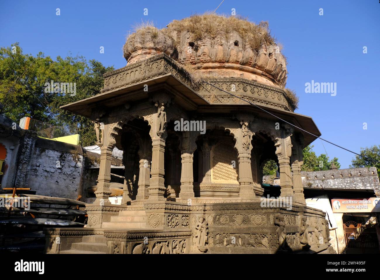 View of the Maheshwar fort (Ahilya Fort), Maharani Ahilyabai Holkar ...