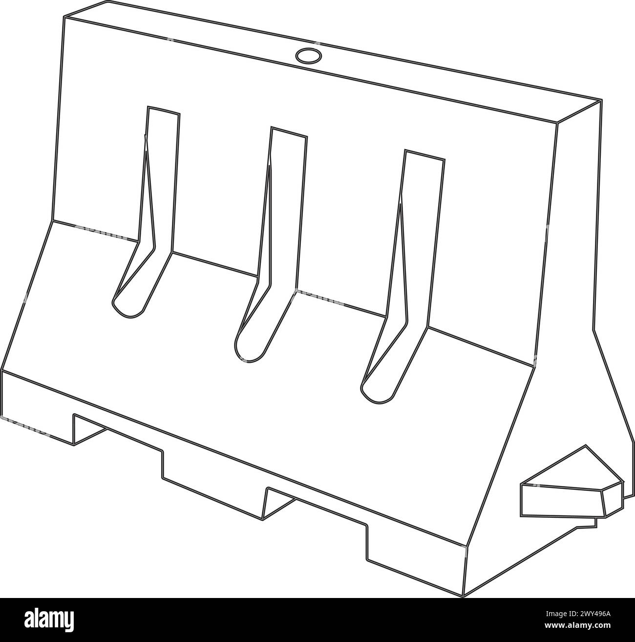 Concrete road divider icon vector illustration symbol design Stock ...