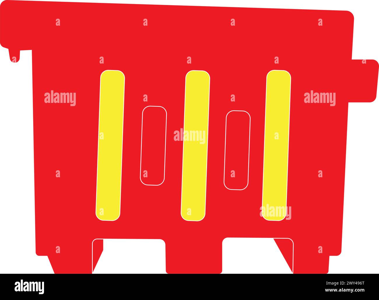 Concrete road divider icon vector illustration symbol design Stock ...