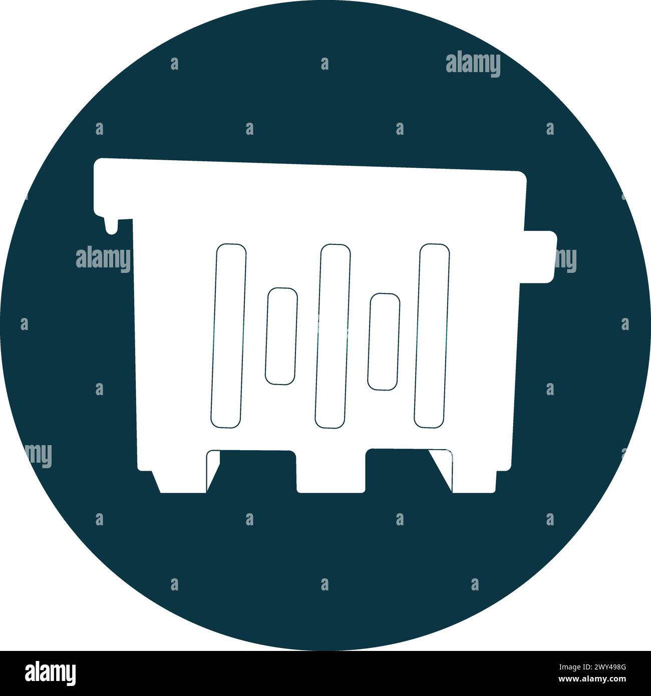 Concrete road divider icon vector illustration symbol design Stock ...