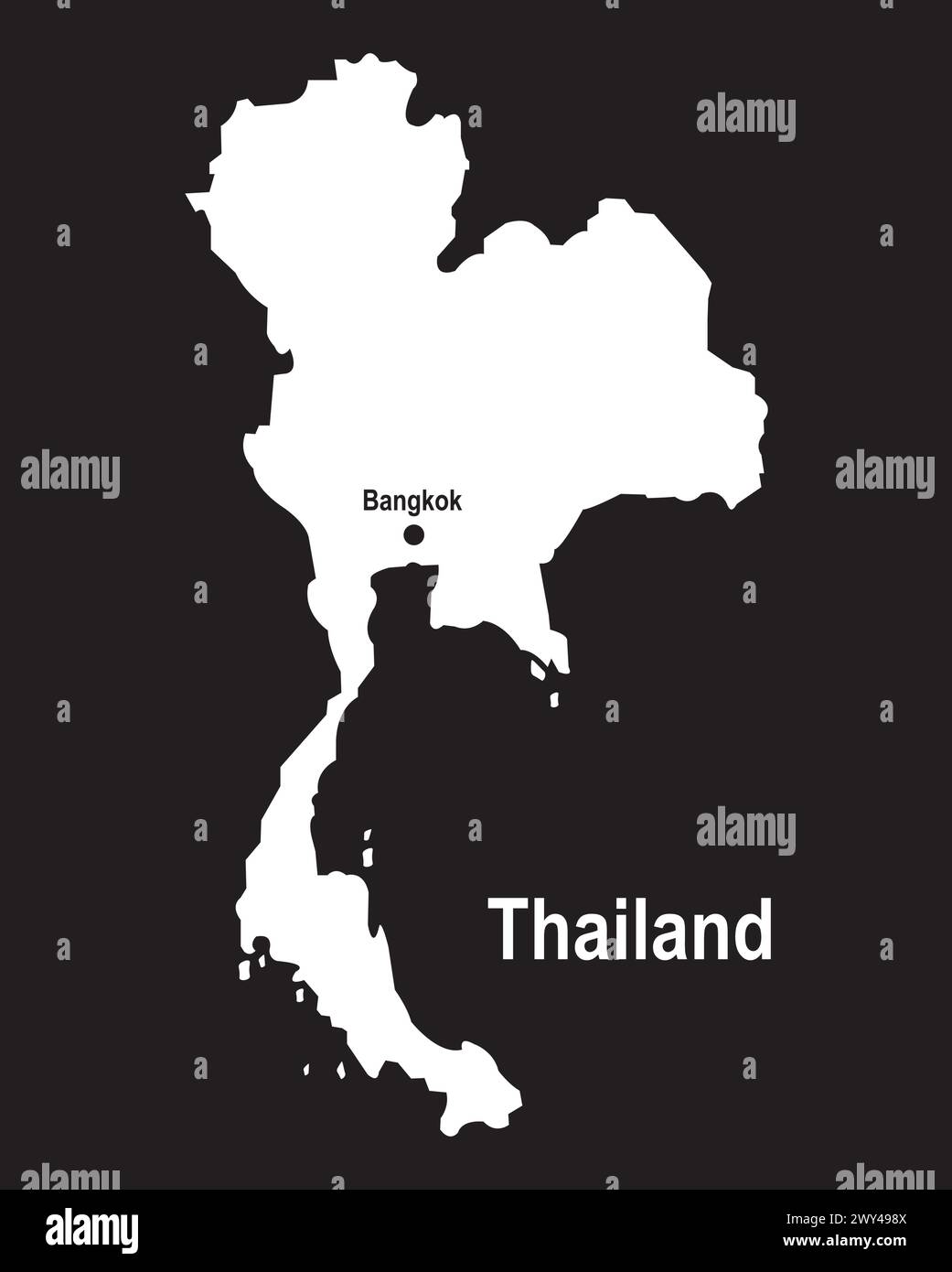 Thailand map icon vector illustration symbol design Stock Vector Image ...