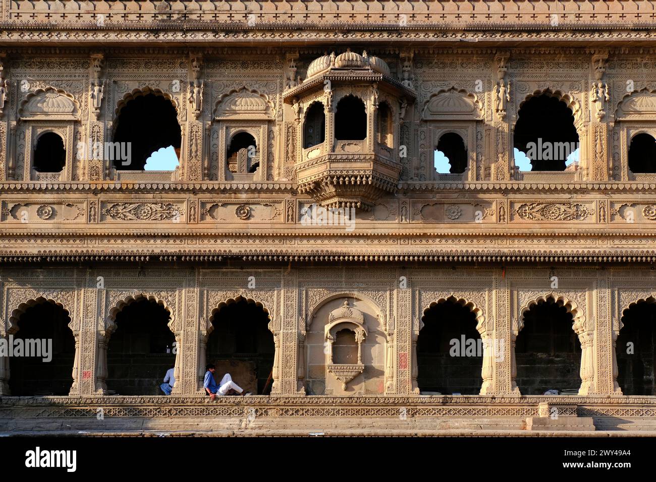 View of the Maheshwar fort (Ahilya Fort), Maharani Ahilyabai Holkar ...