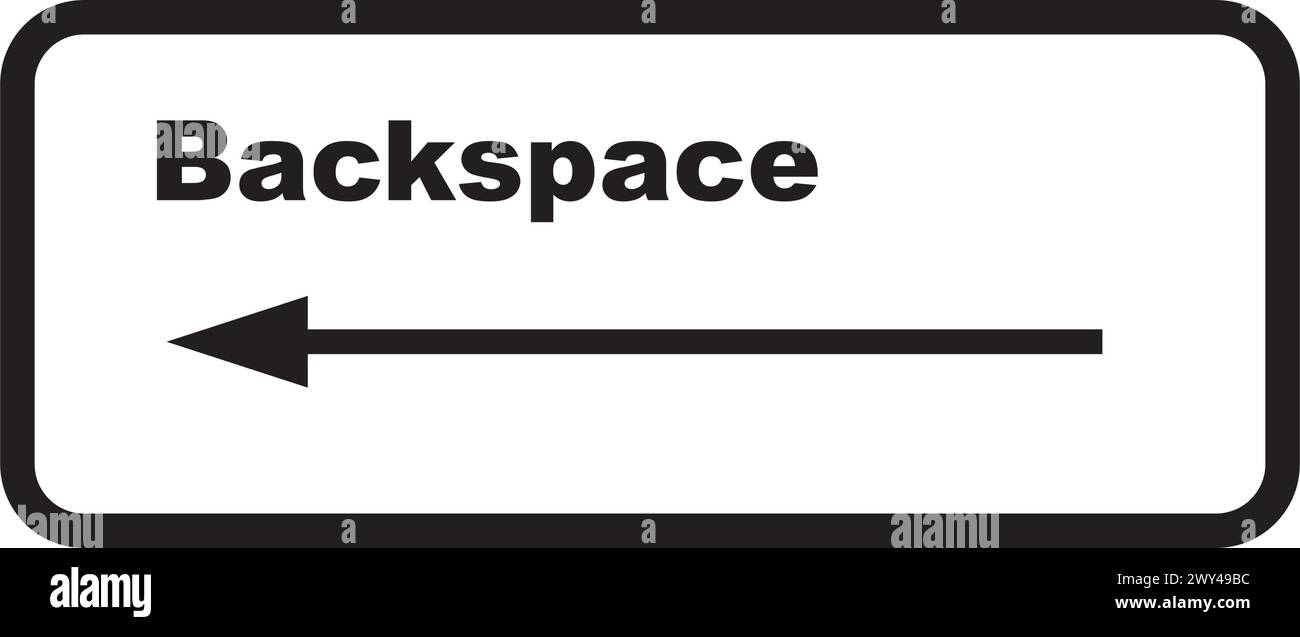 Backspace vector Stock Vector Images - Alamy