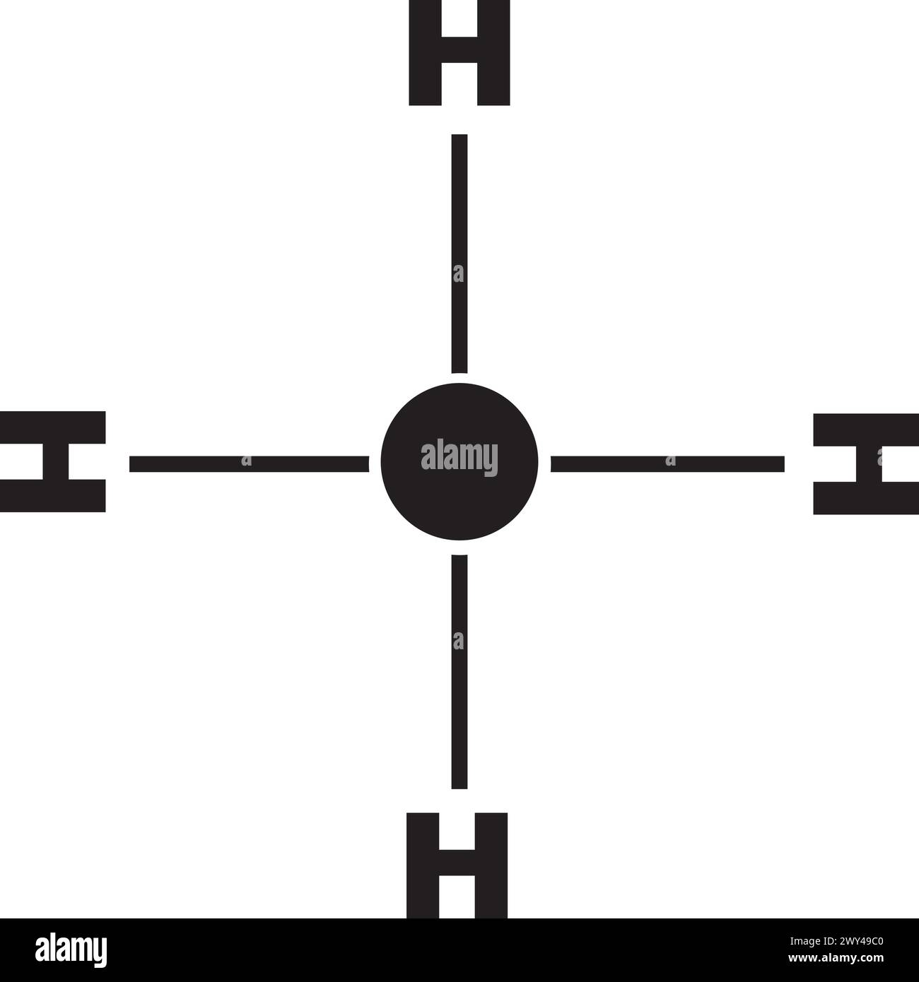Methane molecule icon vector illustration symbol design Stock Vector ...