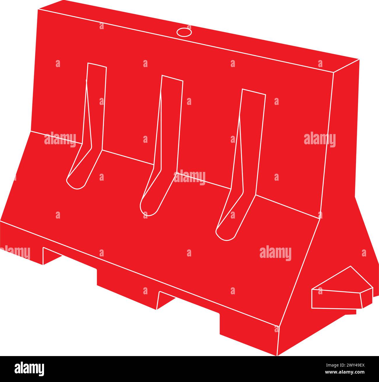 Concrete road divider icon vector illustration symbol design Stock ...