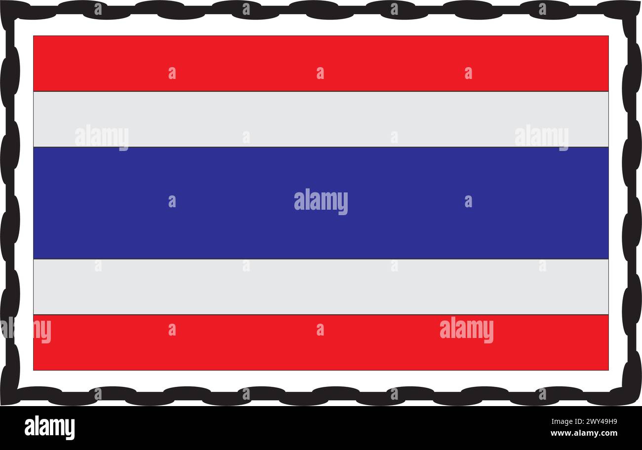 Thai flag icon vector illustration symbol design Stock Vector Image ...