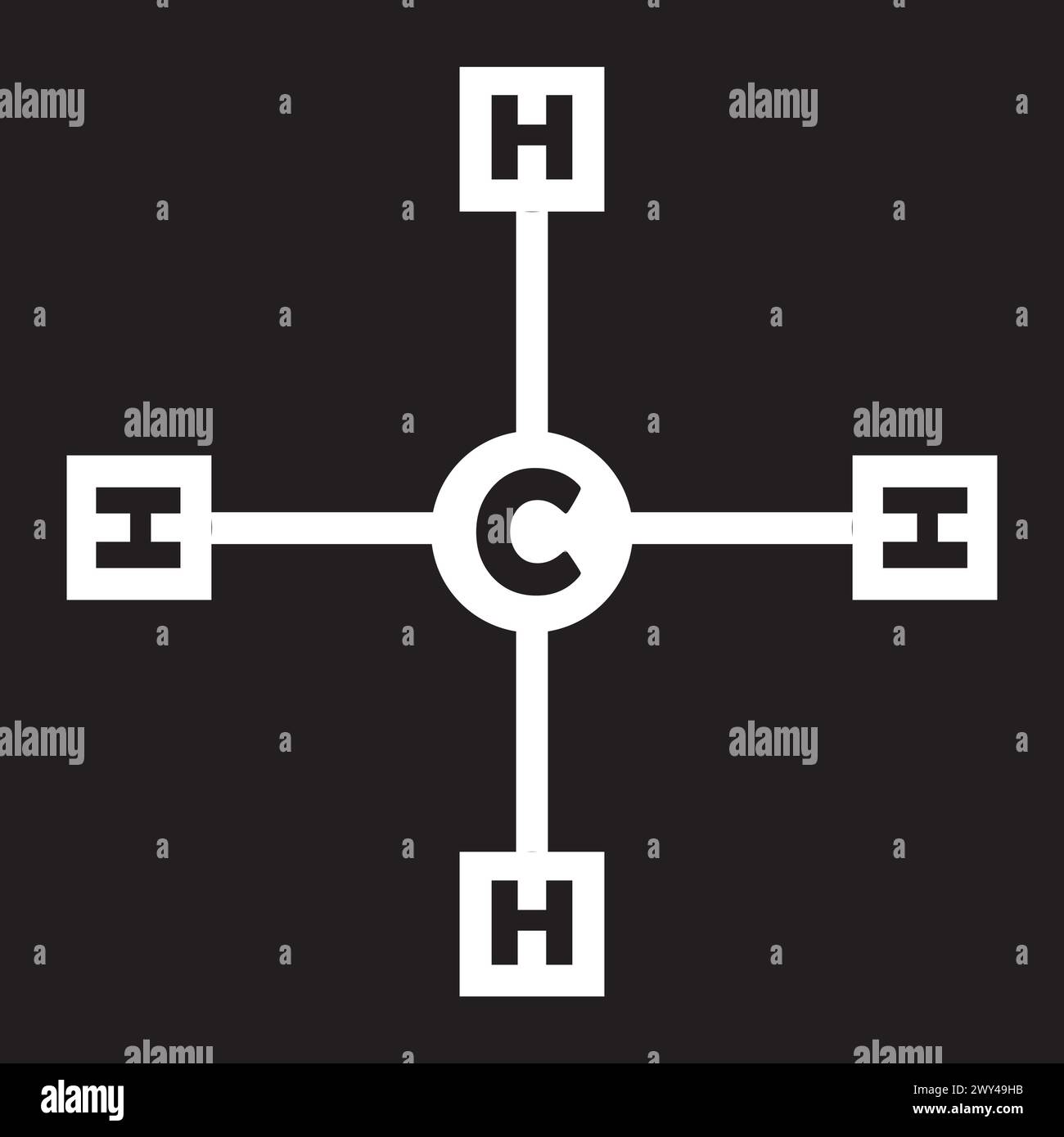 Methane molecule icon vector illustration symbol design Stock Vector ...