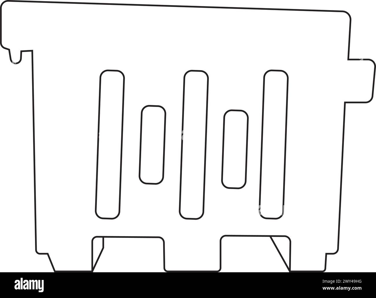 Concrete road divider icon vector illustration symbol design Stock ...