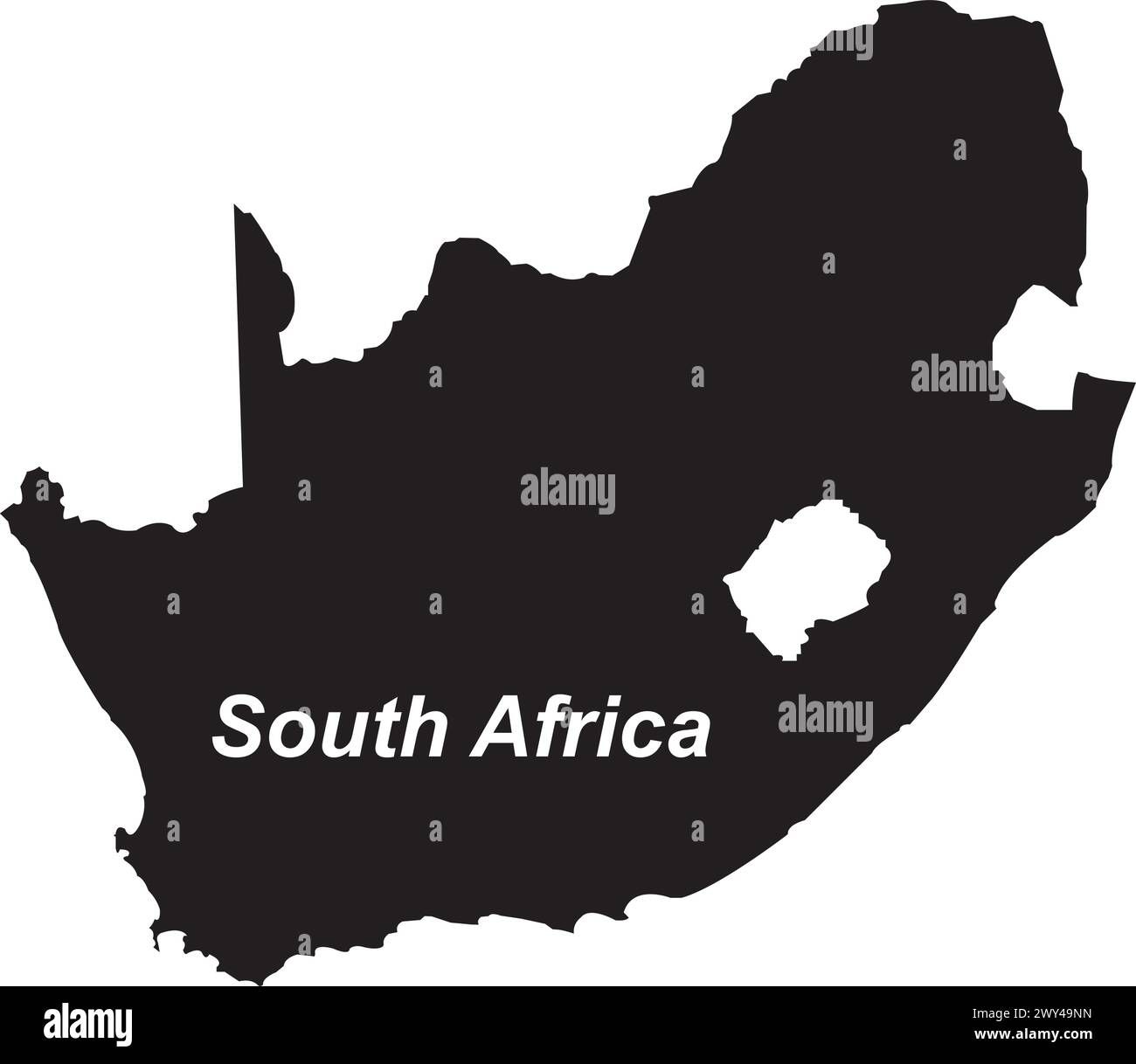 South Africa map icon vector illustration symbol design Stock Vector ...