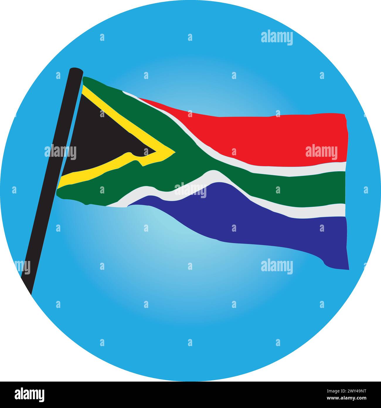 South Africa flag icon vector illustrataion symbol design Stock Vector ...
