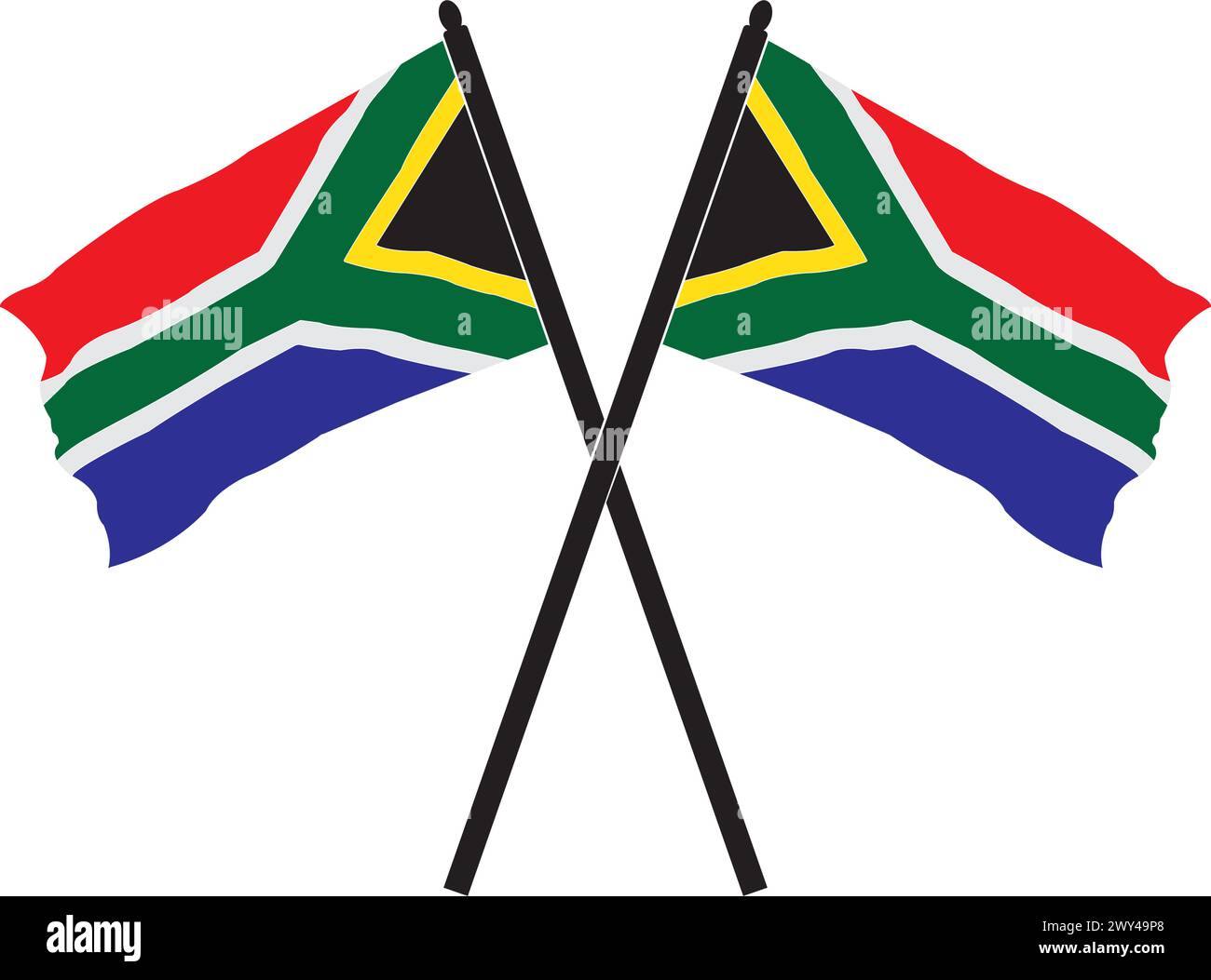 South Africa flag icon vector illustrataion symbol design Stock Vector ...