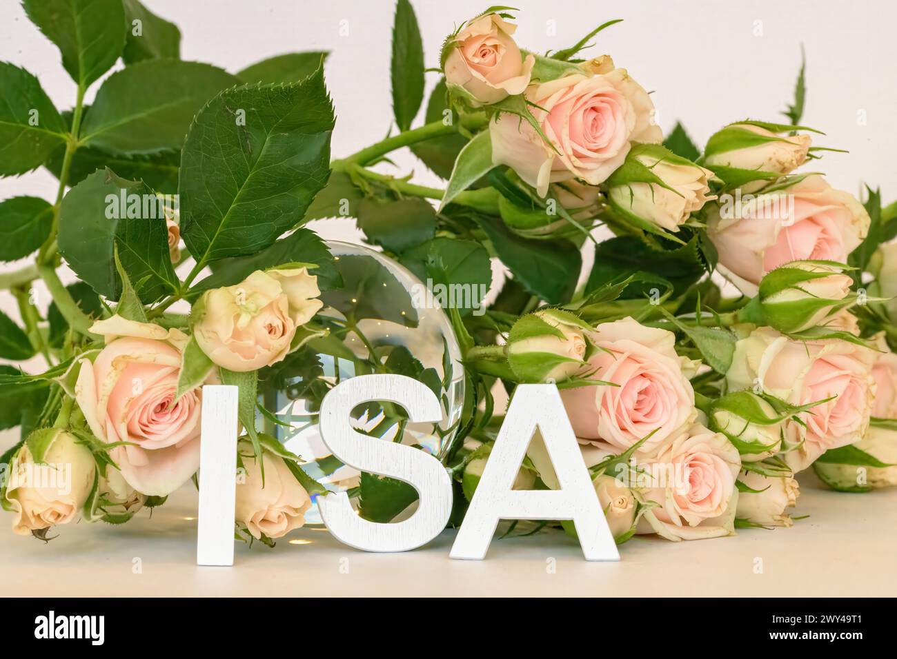 letters spelling out the initial of an Individual Savings Account, ISA ...