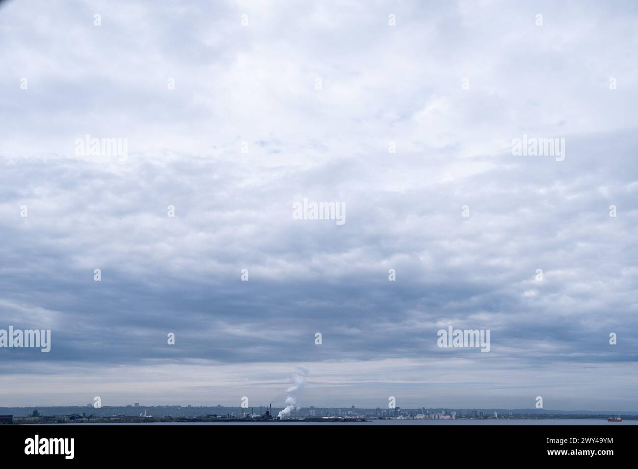 The Stelco Hamilton Works steelworks in the petrochemical industrial ...