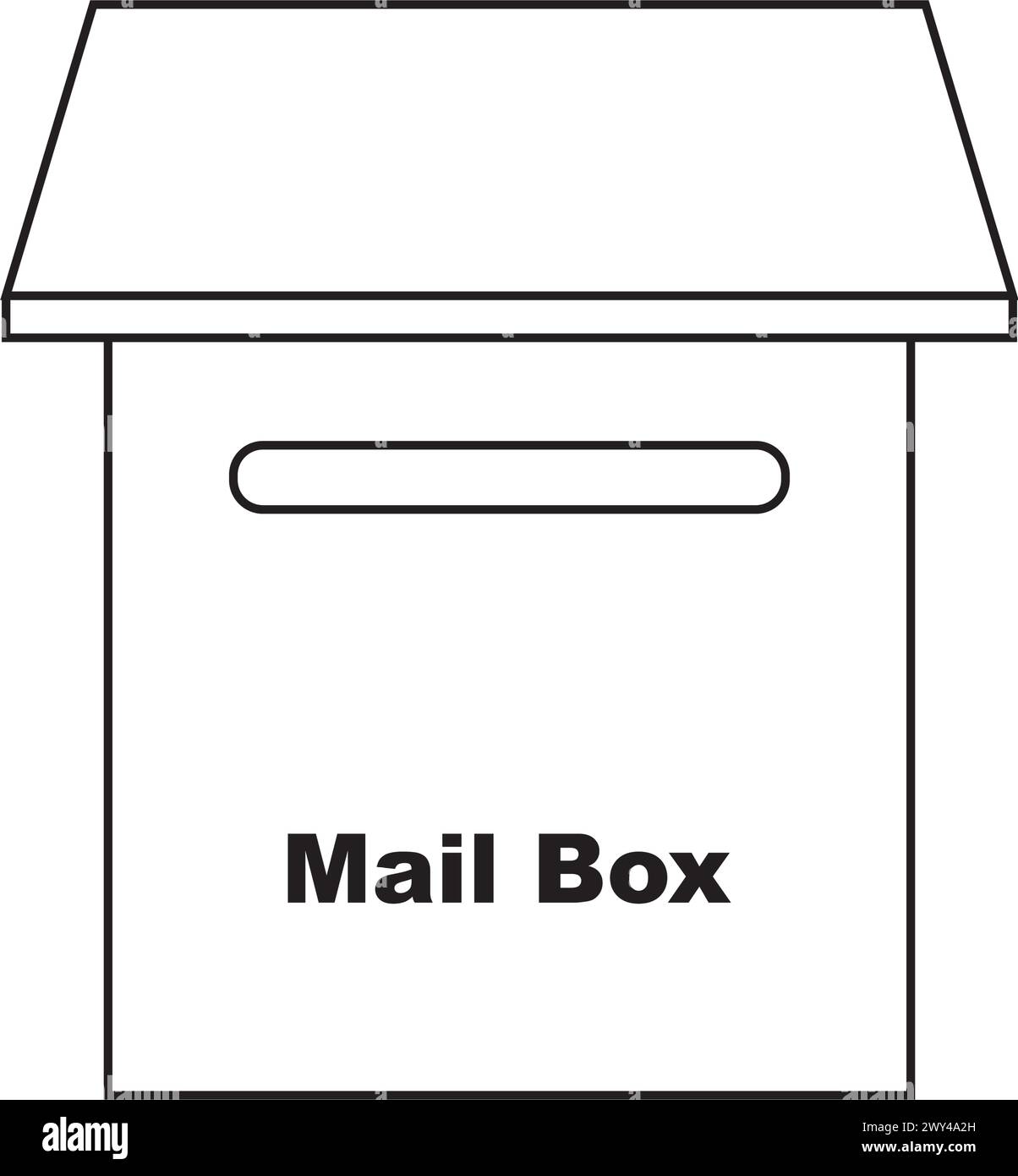 Mailbox vector illustration in flat style Stock Vector Image & Art - Alamy