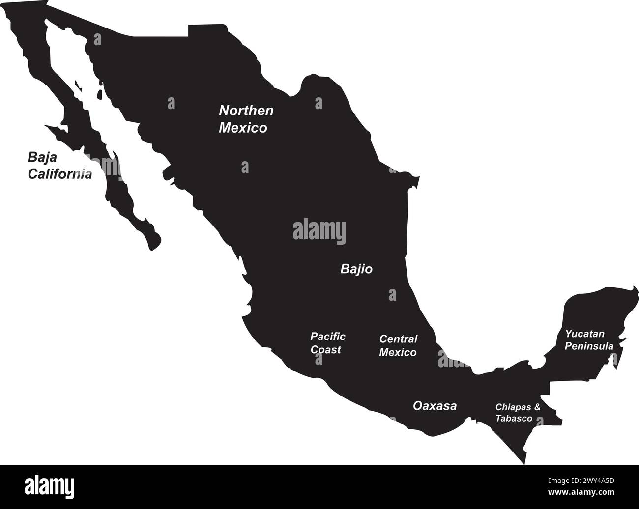 Mexico map icon vector illustration symbol design Stock Vector Image ...