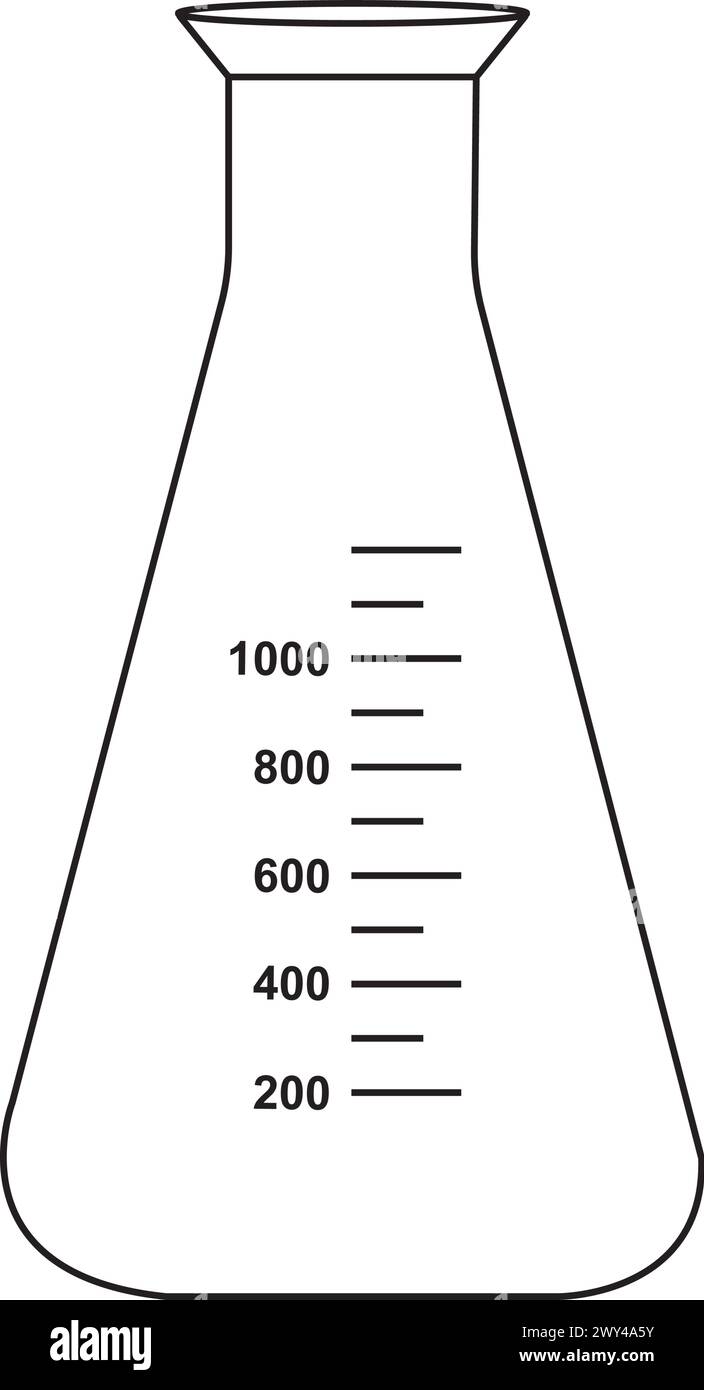 Laboratory measuring cup icon vector illustration symbol design Stock ...