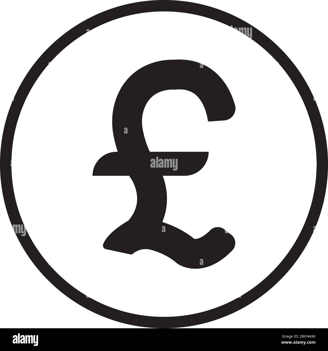 British money pile pound coins Stock Vector Images - Alamy
