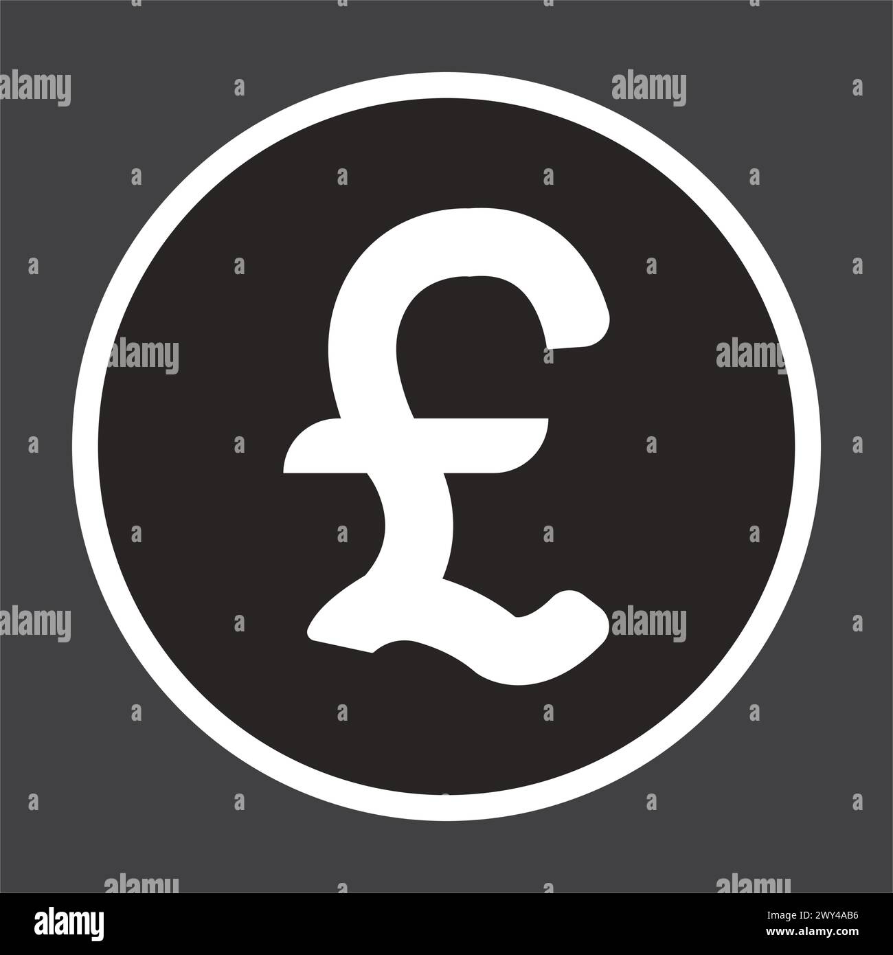 British money pile pound coins Stock Vector Images - Alamy