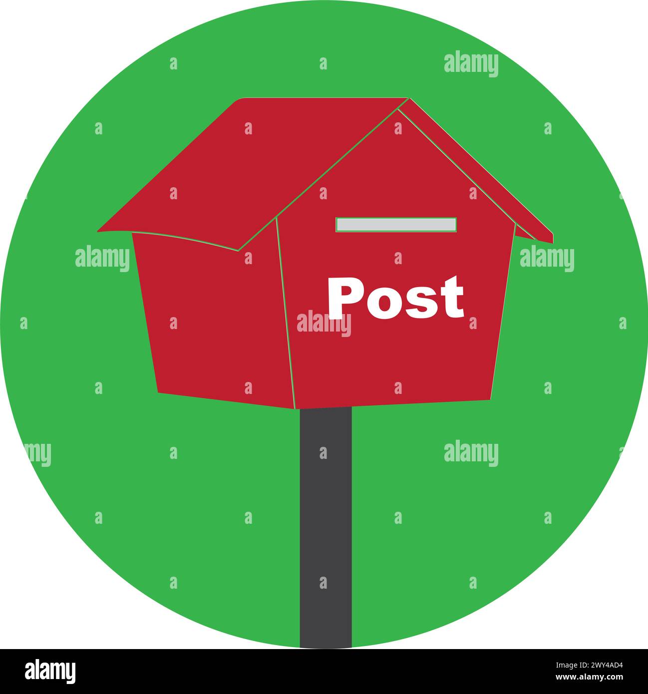 Mailbox vector illustration in flat style Stock Vector Image & Art - Alamy