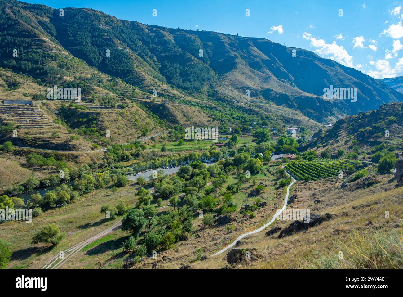 Aerial view valley kura river hi-res stock photography and images - Alamy