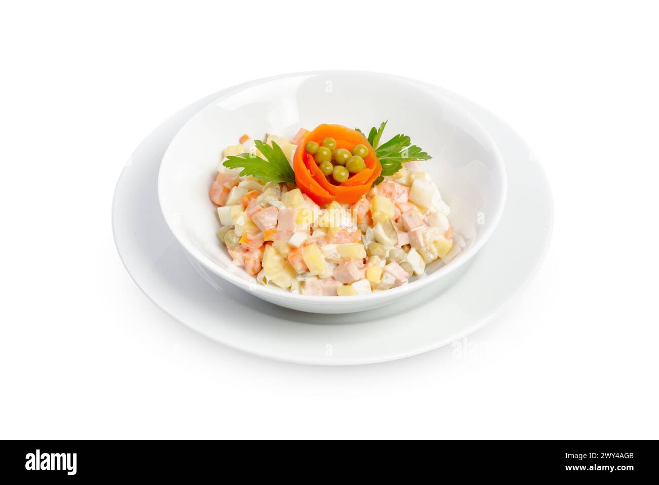 salad isolated on white background Stock Photo - Alamy