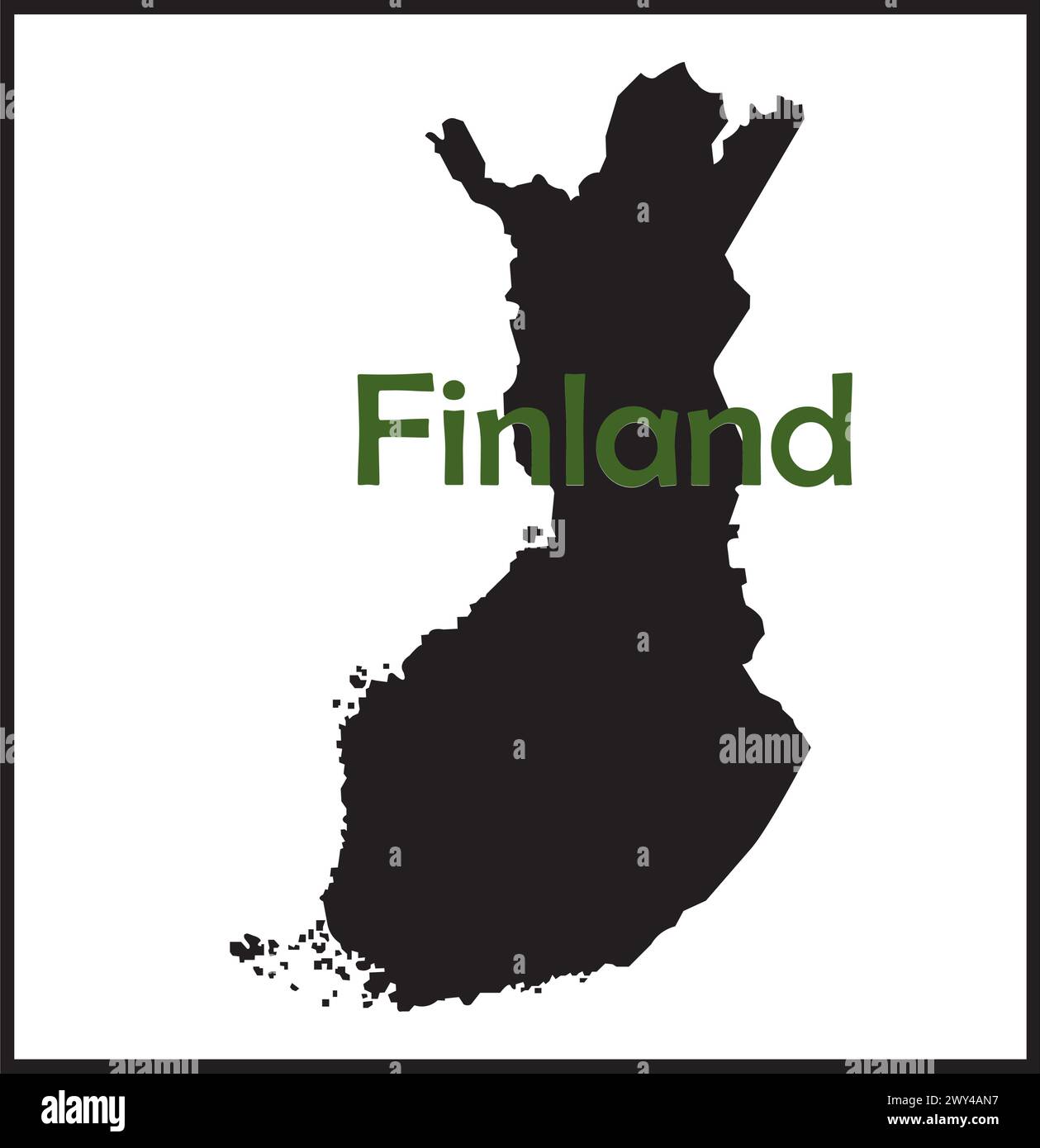 Finland map icon vector illustration symbol design Stock Vector Image ...